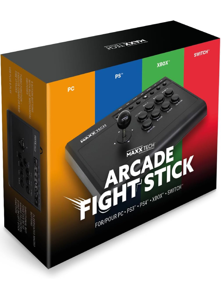 Maxx Tech Multiplatform Arcade Fight Stick pentru PS5 / PS4 / PS3 / XBOX SERIES / Xbox One / NSW ...