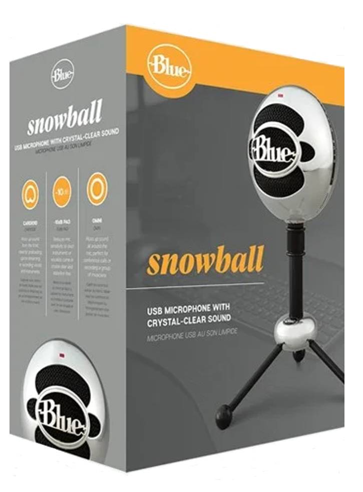 Microfon Blue Snowball Brushed Aluminum pentru PC