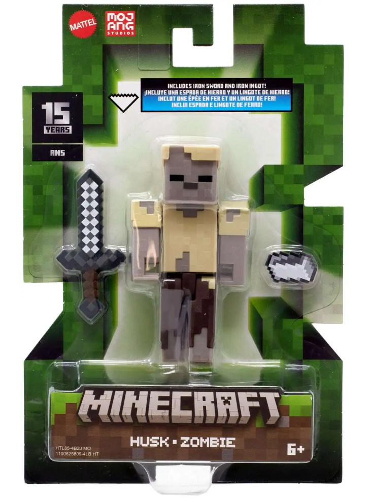 Figurina Joc Minecraft 15th Anniversary Husk Action Htl85