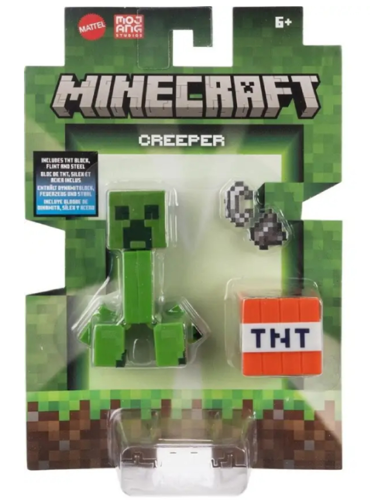 Figurina Joc Minecraft Biome Builds Creeper 8cm Jcn29