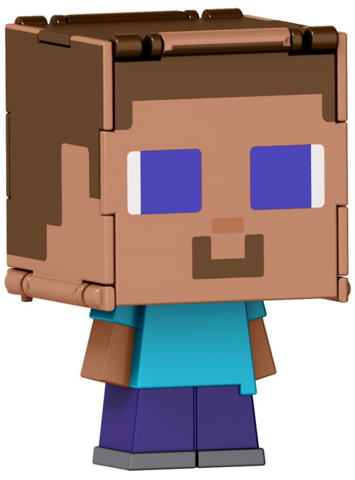 Figurina Joc Minecraft Mob Head Minis Flipping Figs Steve & Steve In ...