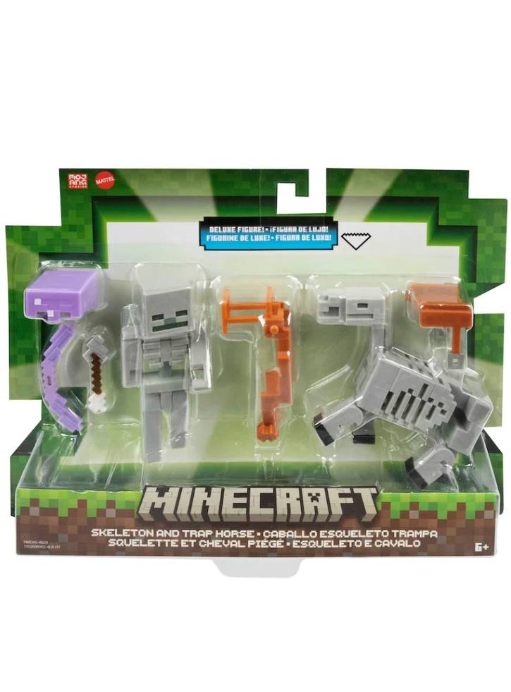 Figurina Joc Minecraft Skeleton And Trap Horse