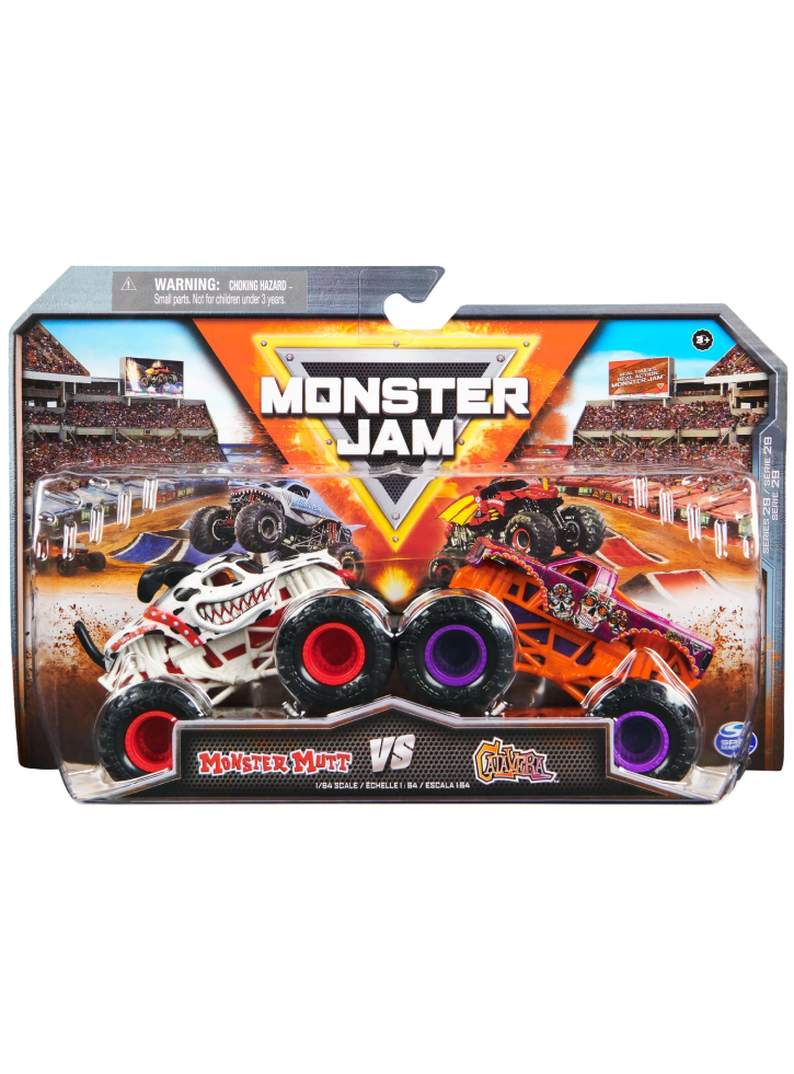 Monster Jam 1:64 Die Cast 2 Pack Monster Mutt Vs. Calavera