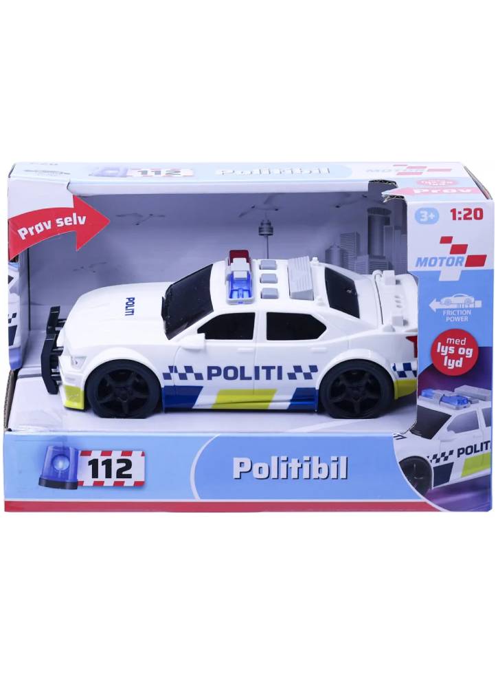 Motor 112 Police Car With Light & Sound 19cm (i-1600012)