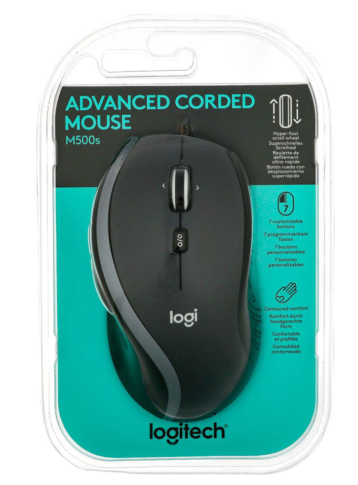 Mouse Logitech M500s Black Cable pentru PC