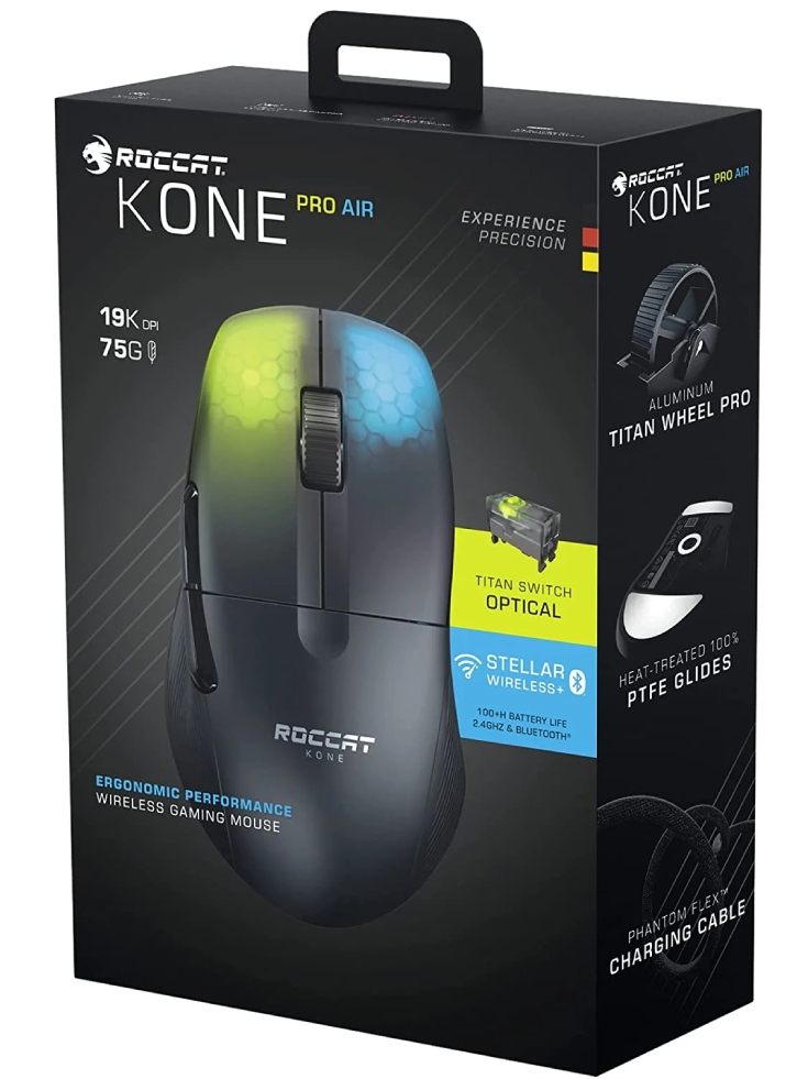 Mouse Roccat Kone Pro Air Wireless Black pentru PC