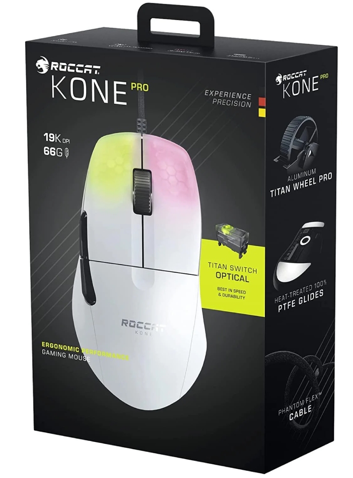 Mouse Roccat Kone Pro White pentru PC