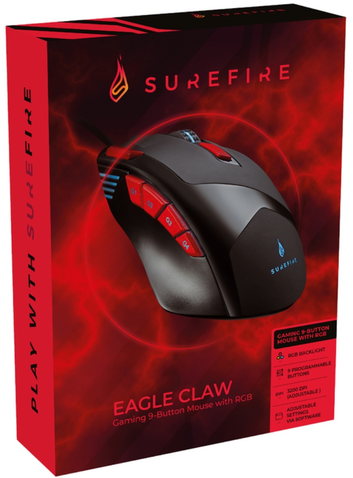 Mouse Surefire Eagle Claw 9 Button Rgb pentru PC
