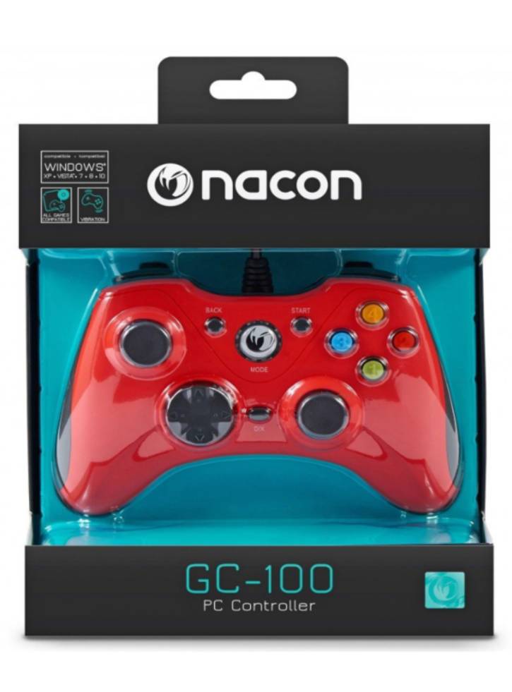 Nacon Red Controller Gaming Gc 100 pentru PC