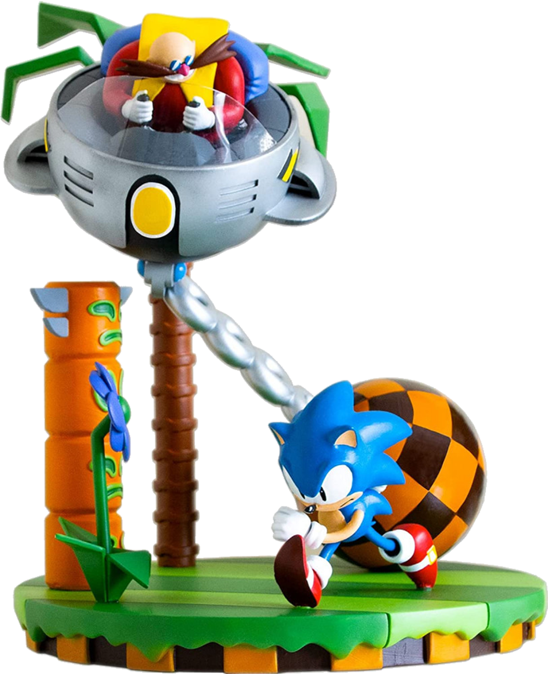 Figurina Joc Numskull Sonic 30th Anniversary Sonic Vs Dr Eggman Diorama ...