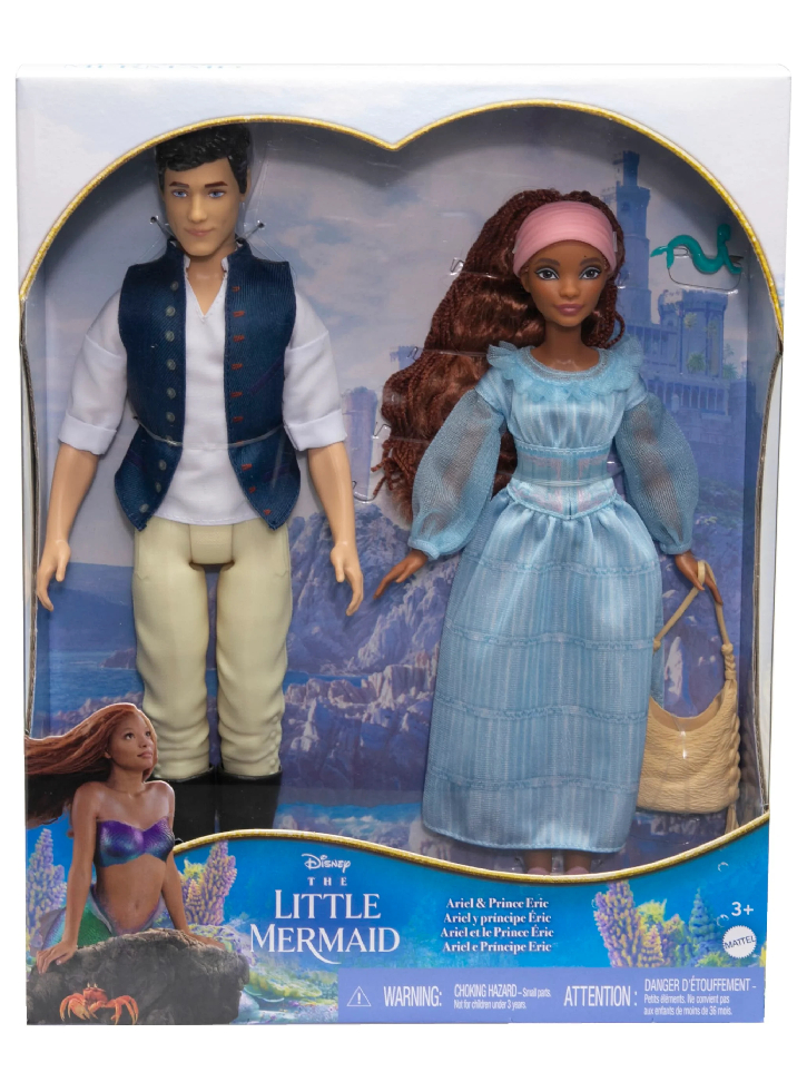 Papusa Disney The Little Mermaid Ariel & Prince Eric (hlx14)