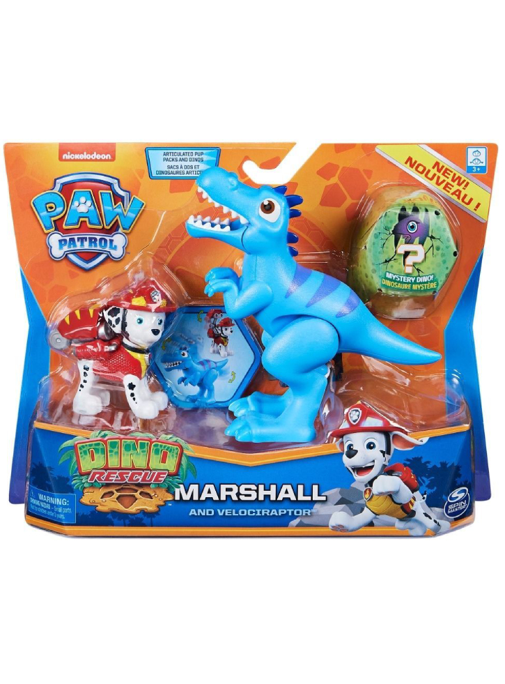 Animalut Paw Patrol Dino Rescue Marshall And Velociraptor