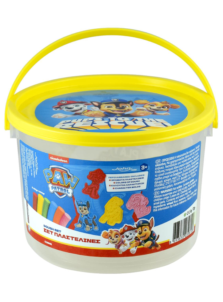 Plastilina Paw Patrol Plasteline Dough Set In Big Bucket Paw Patrol ...