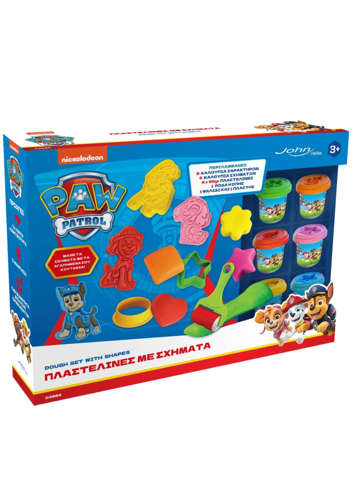 Plastilina Paw Patrol Plasteline Set With Shapes (03984pm)