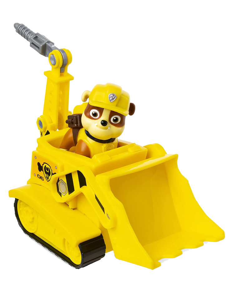 Paw Patrol Rubble Bulldozer Vehicle With Pup