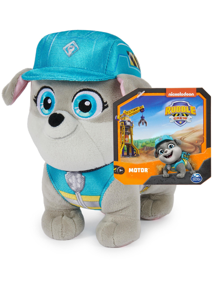 Jucarie Plus Paw Patrol Rubble Crew - Motor Plush (20147383)