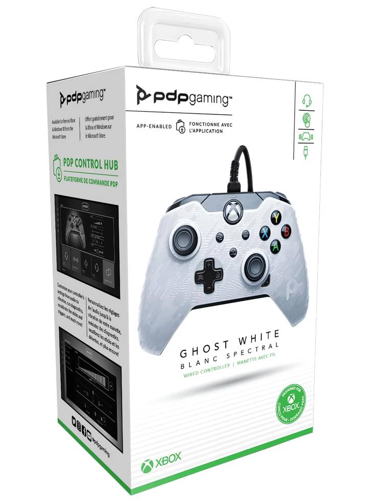 Pdp Wired Controller Ghost White pentru XBOX SERIES