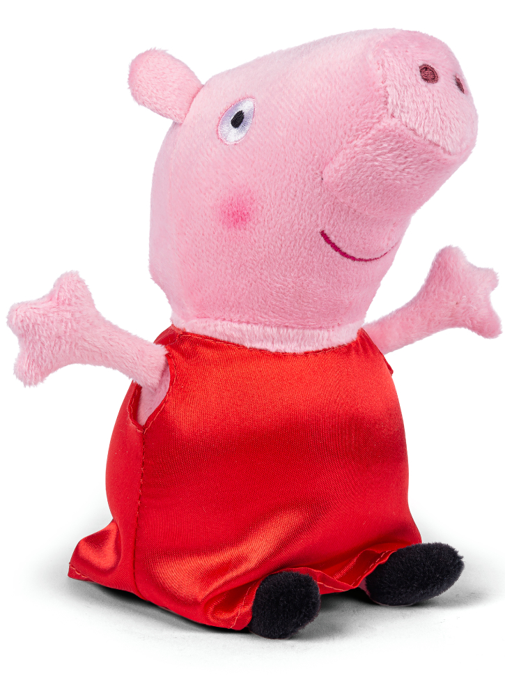 Jucarie Plus Peppa Pig Plush 20cm Peppa In Red Dress