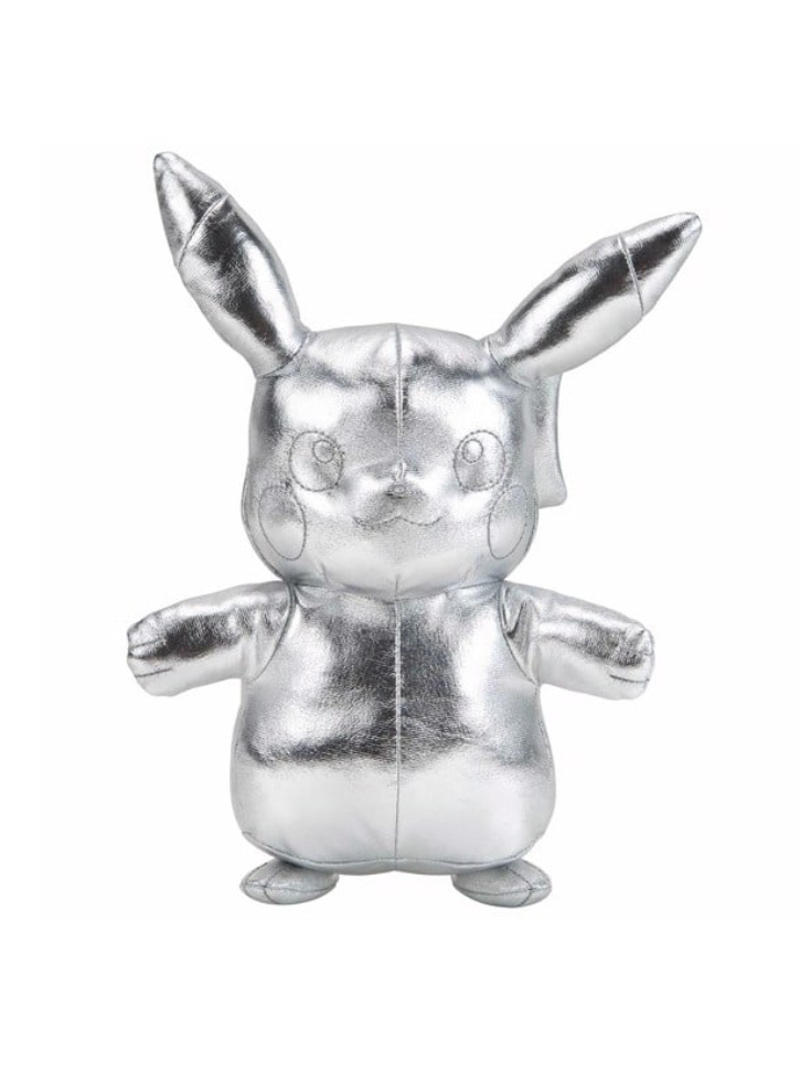 Jucarie Plus Pokemon Silver Pikachu 25th Celebration 30cm