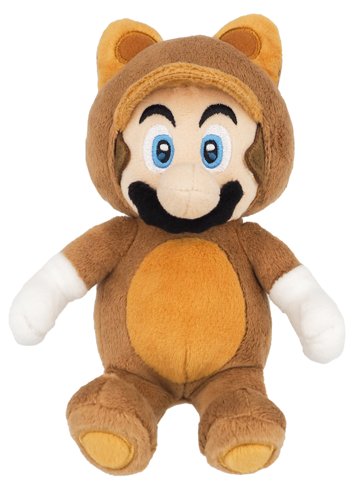 Jucarie Plus Super Mario Mario Tanooki 20cm
