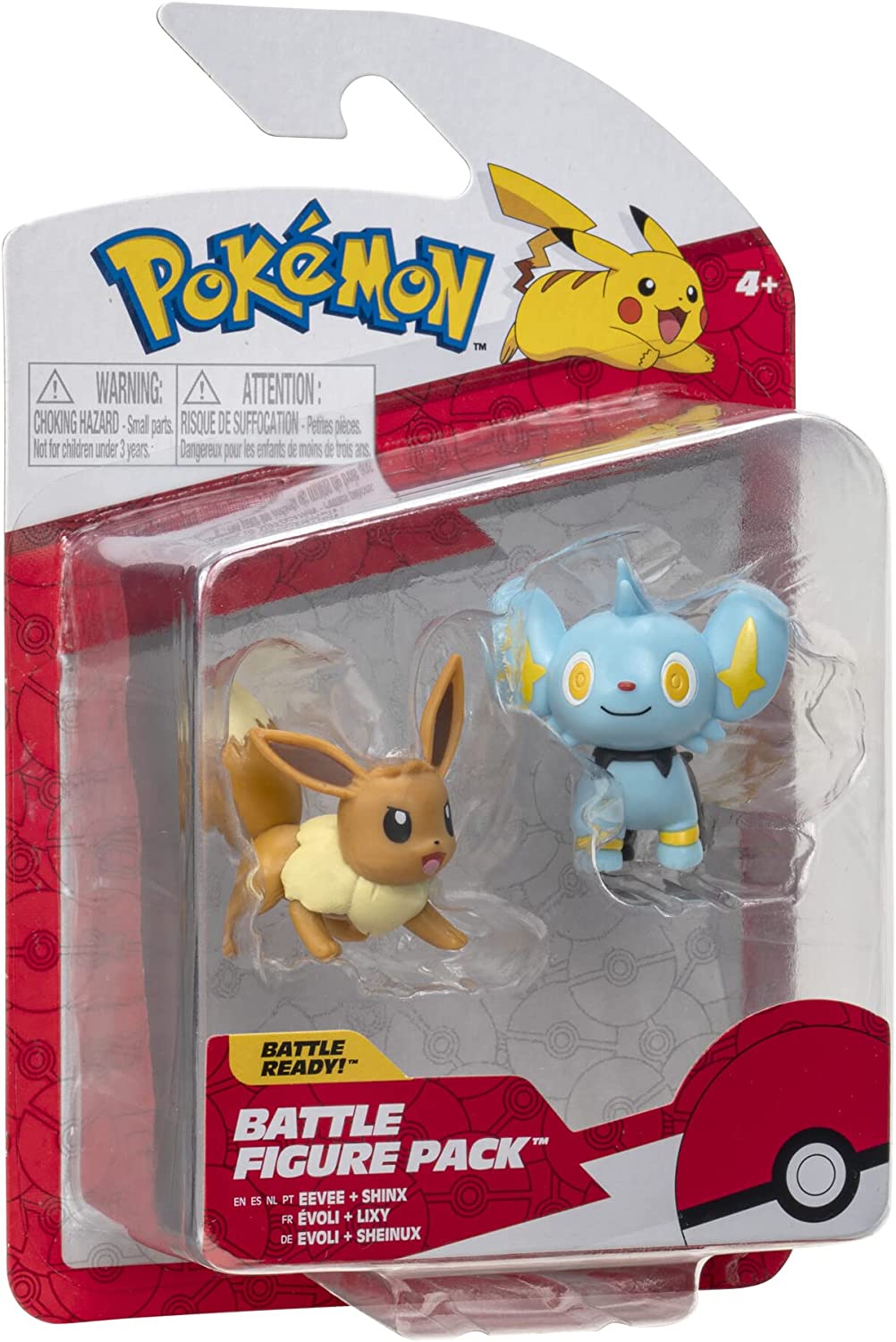 Figurina Statueta Pokemon Battle Shinx & Eevee 5cm