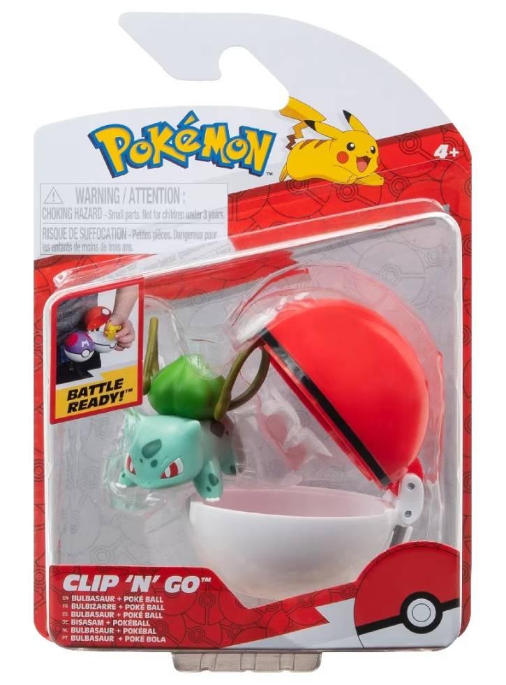 Figurina Joc Pokemon Clip & Go Pokeball Bulbasaur