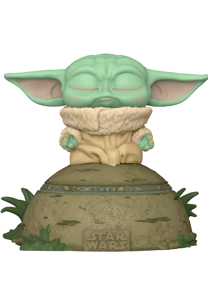 Figurina Statueta Pop! Deluxe Mandalorian Grocu Using The Force