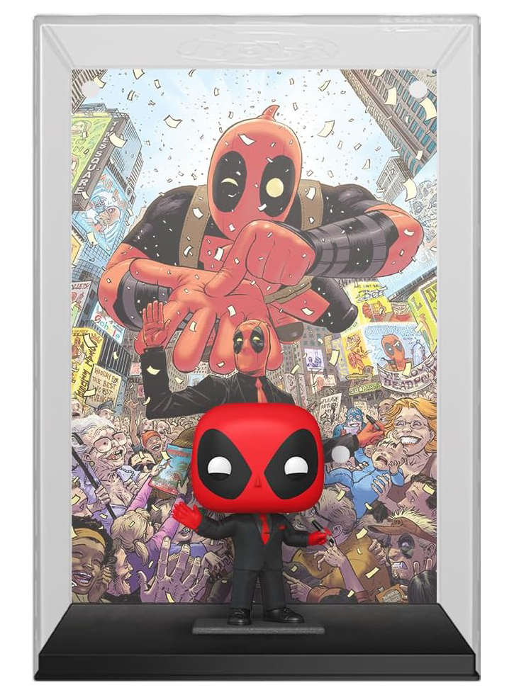 Pop Comic Covers Marvel Deadpool 2025 Deadpool In Black Suit 46 9cm