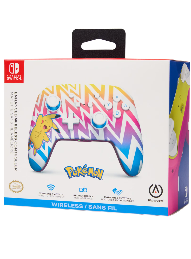 Powera Enhanced Wireless Controller Vibrant Pikachu pentru NSW