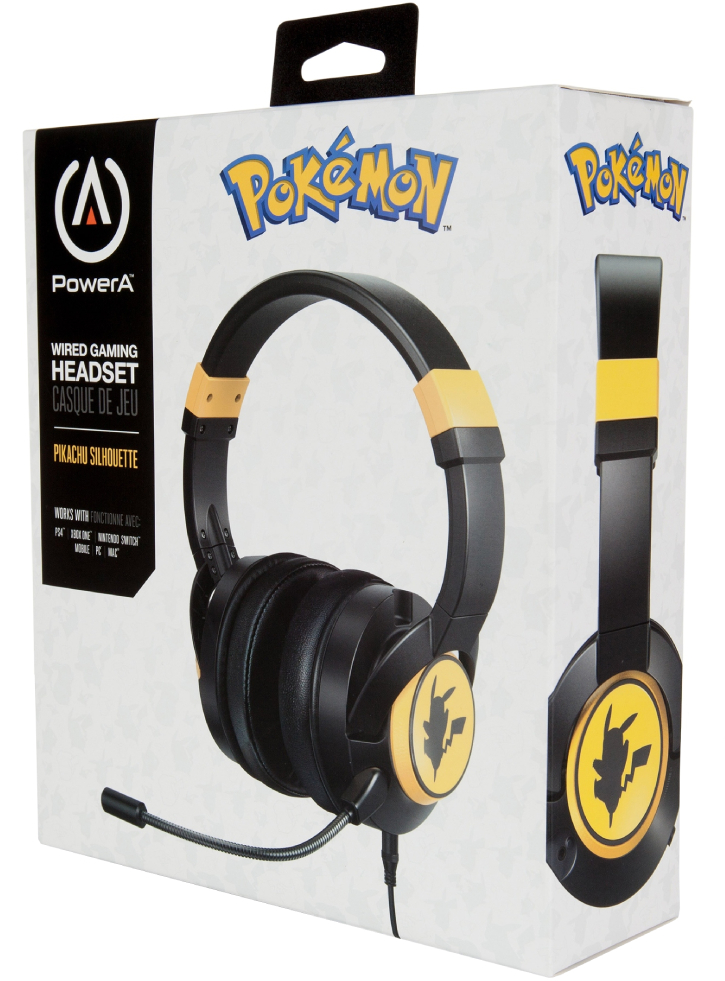 Powera Pokemon Wired Headset Pikachu Silouette pentru PS4 / Xbox One ...