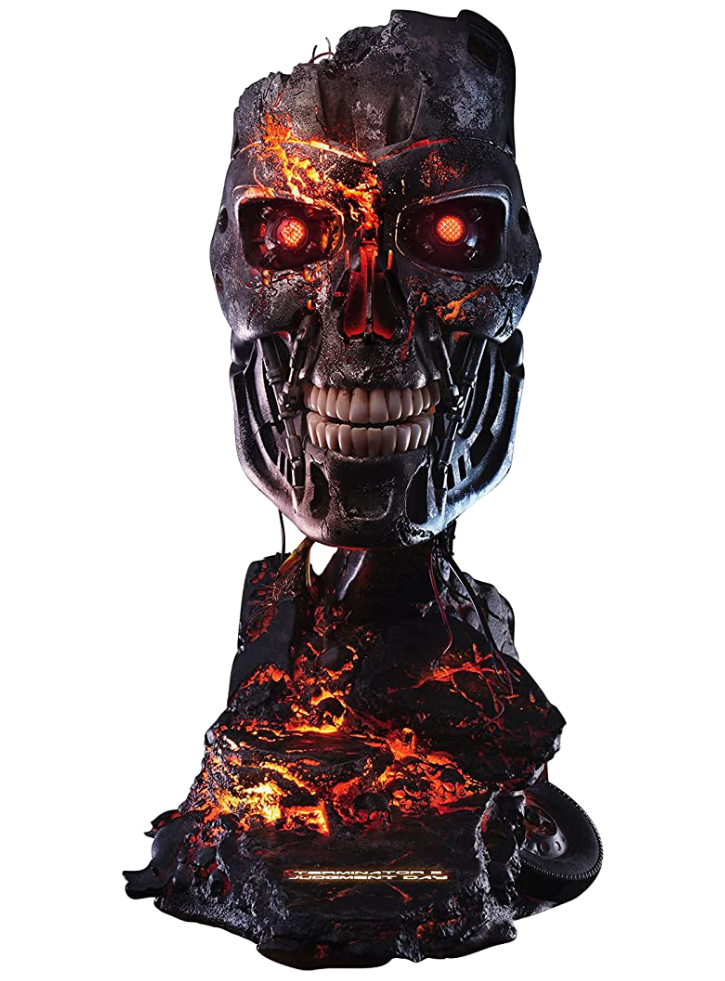 Figurina Statueta Purearts Terminator 2 T 800 Battle Damaged Art Mask 45 CM