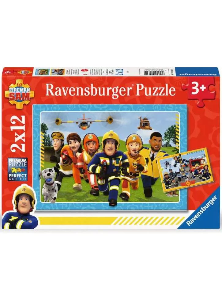 Puzzle Ravensburger Fireman Sam Rescuers Are Coming 2x12pc