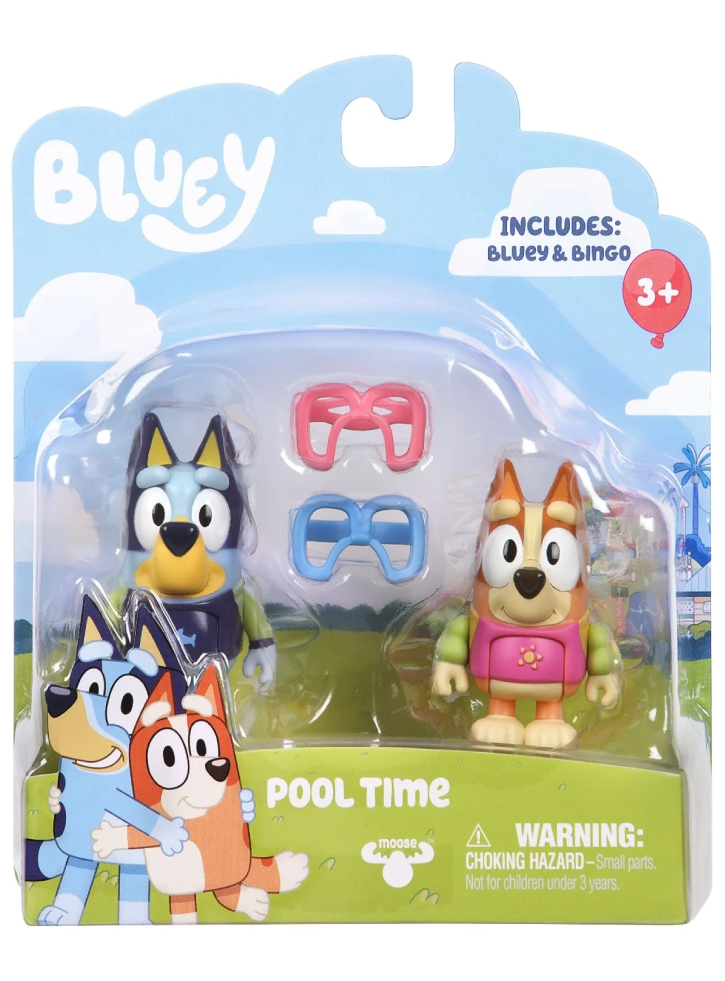 Figurina Joc Set 2 Bluey S3 Pool Time