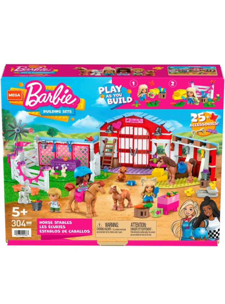 Set Barbie Building Horse Stables (hdj87)