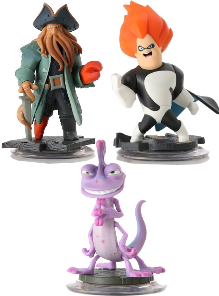 Figurina Statueta Set Infinity Villains 3 Pack Davy Jones Randy Syndrome