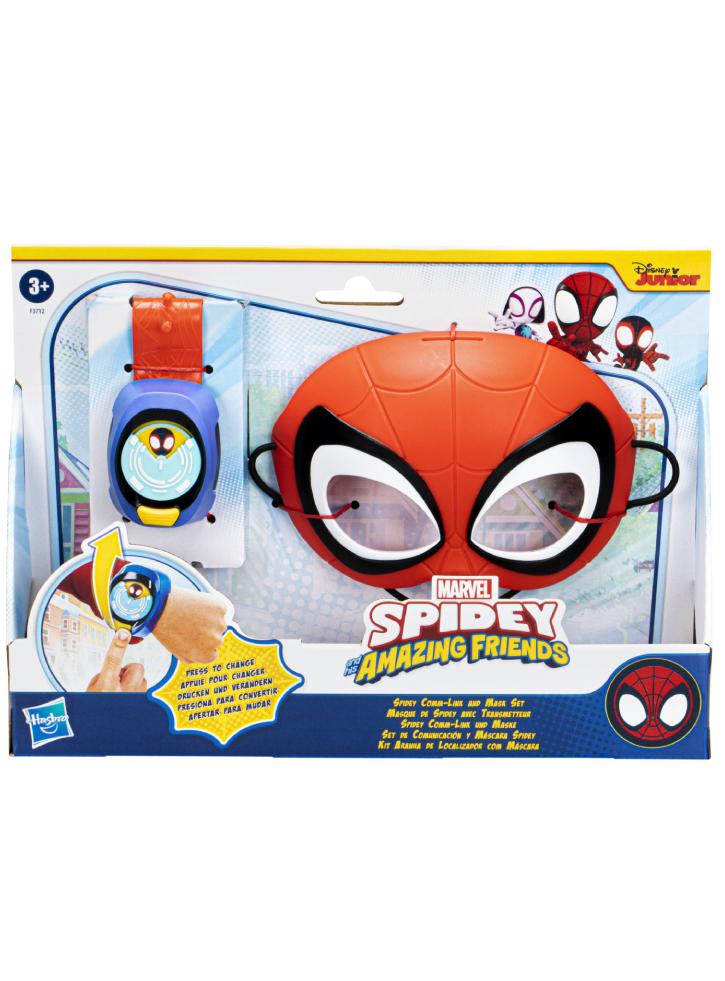 Set Marvel Spidey And His Amazing Friends Spidey Comm-link & Mask (f3712)