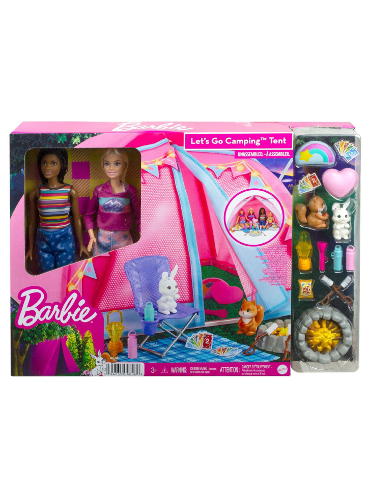 Set Papusile Barbie Camping Brooklyn & Malibu (hgc18)