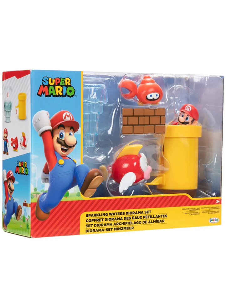 Figurina Joc Set Super Mario Sparkling Waters Diorama 413654