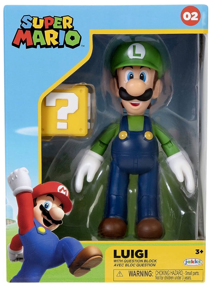 Super Mario Luigi & Block Question 10cm