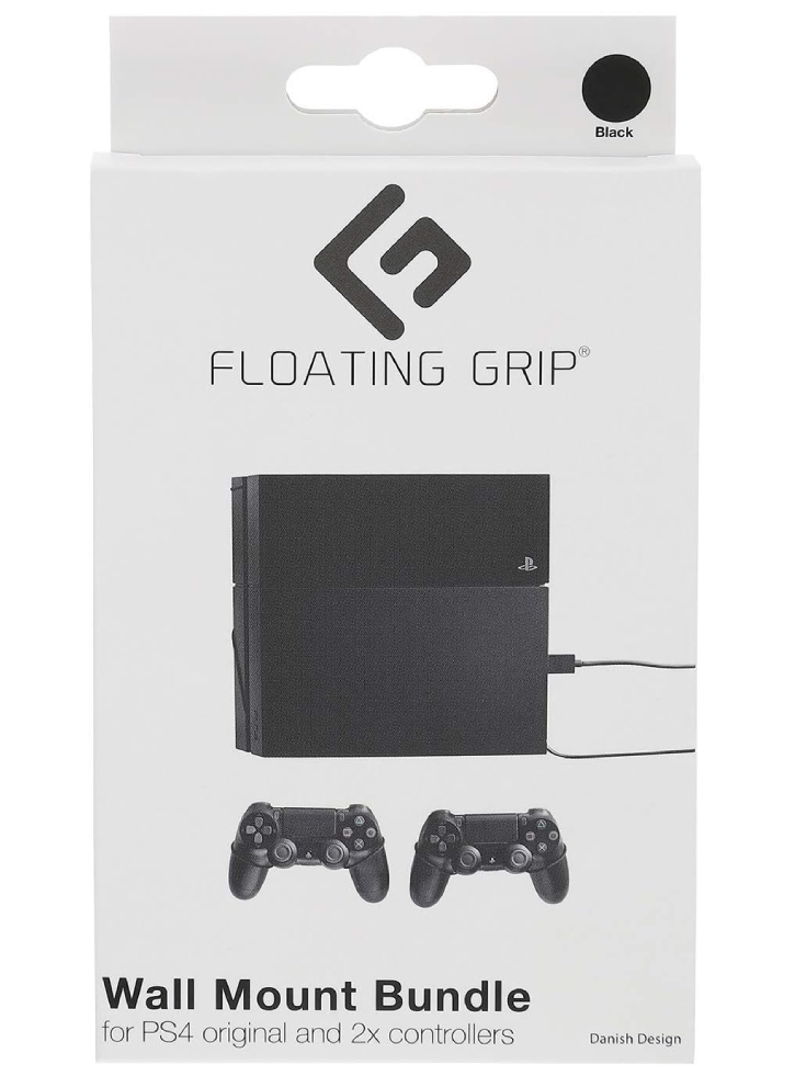 Suport Perete Negru Floating Grip Bundle & Controllere pentru PS4