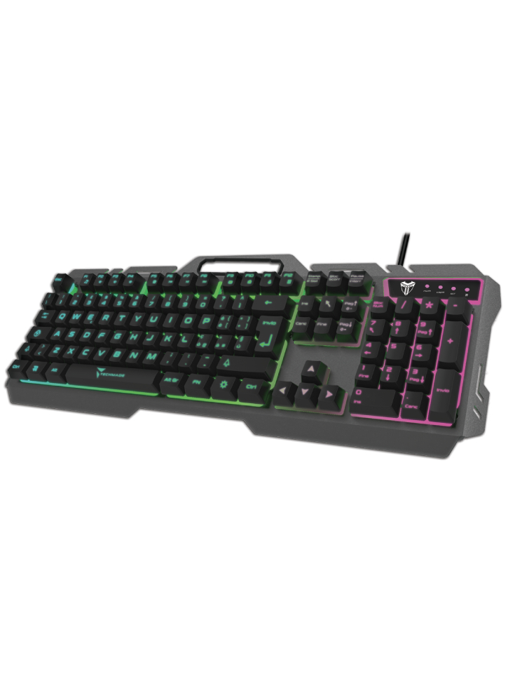 Techmade Keyboard Gaming Meccanica Rgb Black Italian pentru PC