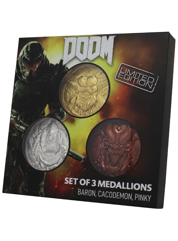 Doom Limited Edition Set Of 3 Arcade Mode Medallion Collection
