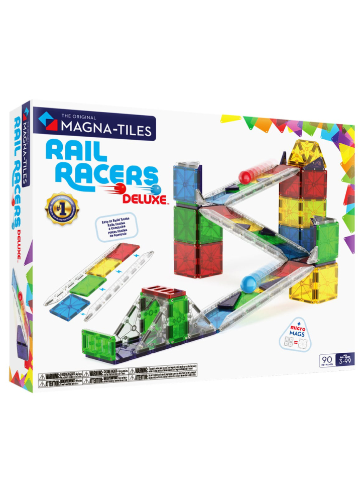 Magna Tiles Rail Racers Deluxe 90 Piece Set (90361)