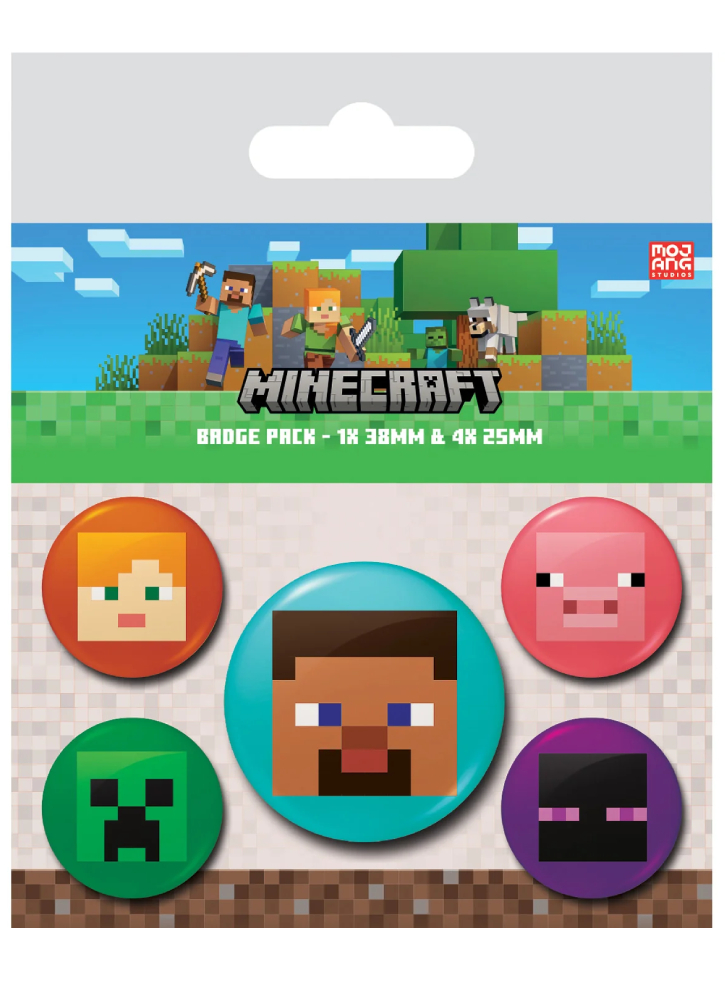 Minecraft Faces Badge Pack