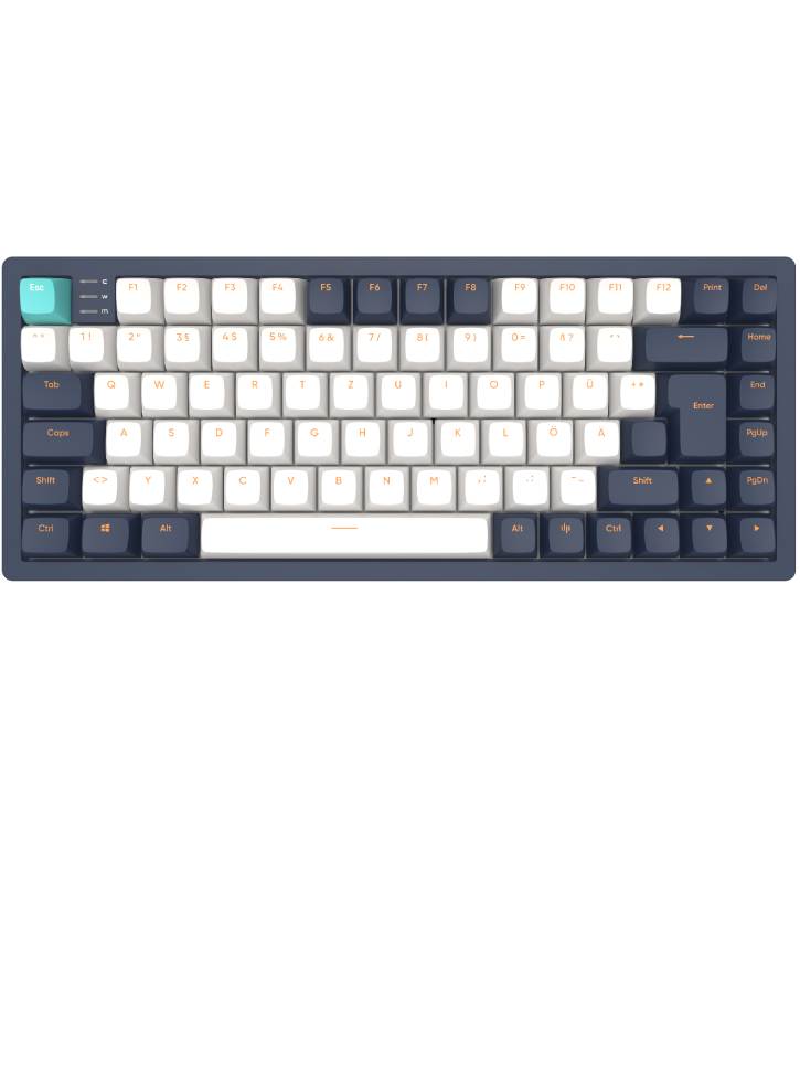 Keyboard Dark Project 83 Navy Blue/ivory Rgb pentru PC